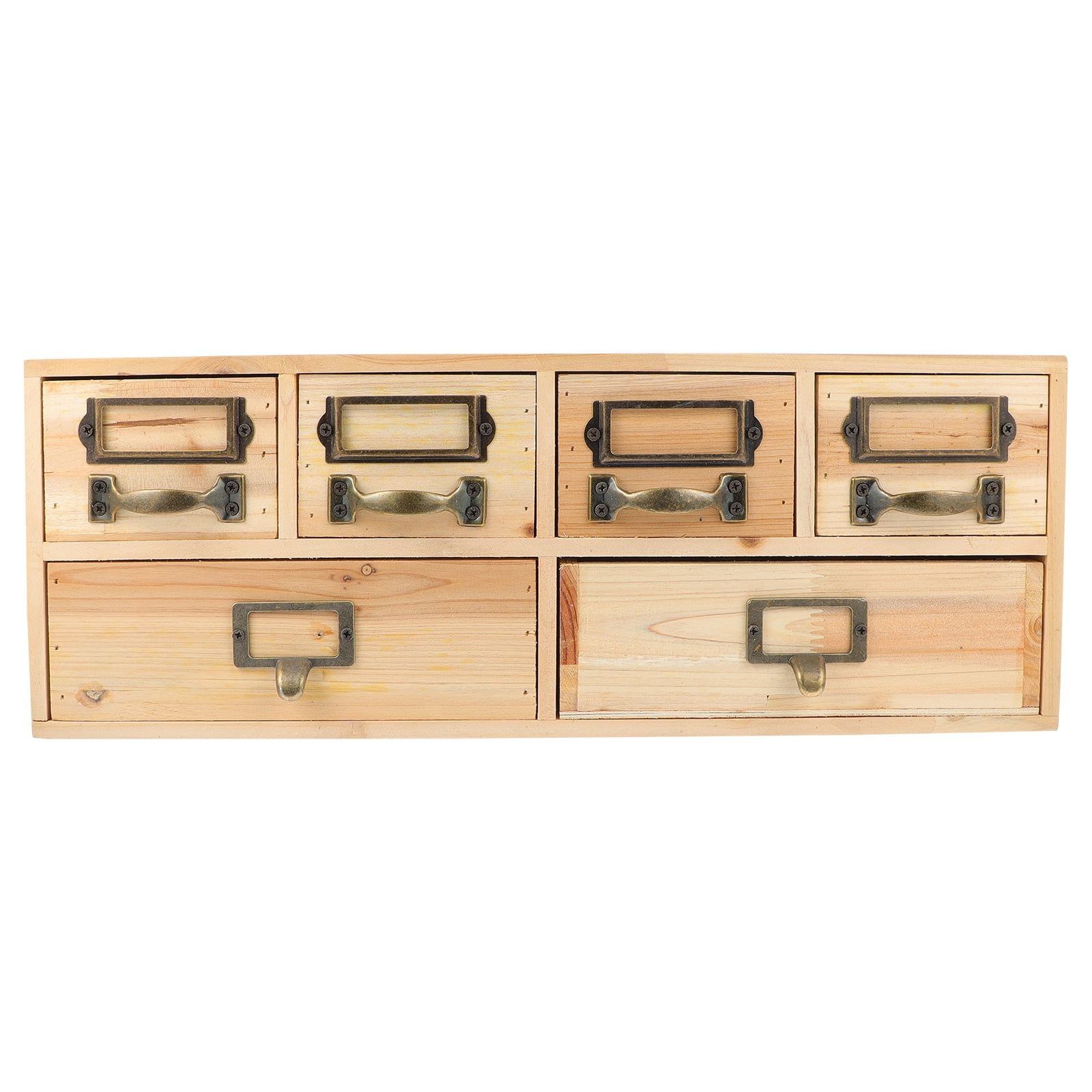 1Pc Wooden Drawer Storage Cabinet Vintage Desktop Box Simple Sundries ...