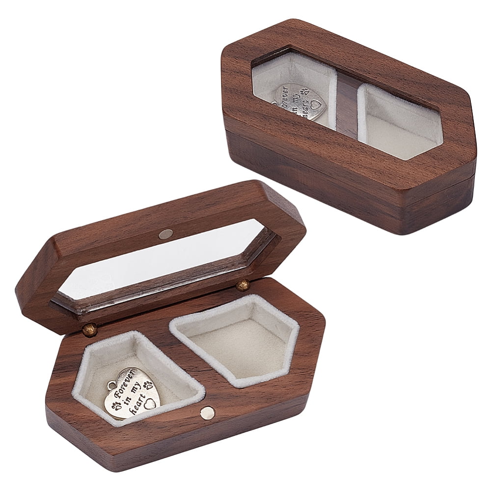 1Pc Wooden Visible Window Pet Pet Keepsake Storage Boxes with 1Pc ...