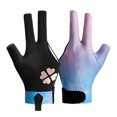 1Pc left hands snookers Cue Sport Glove 3 Open Finger Billiards Glove ...