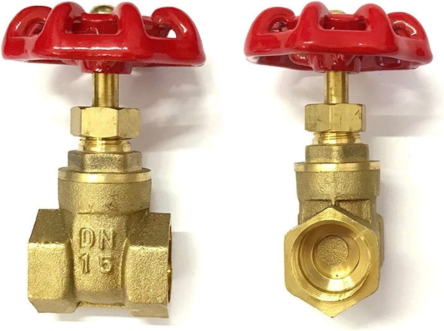 1Pcs 1/2 3/4 1 1-1/4 1-1/2 2 Inch Brass Gate Valves Water Valve Switch Valve Female Thread Gate ...