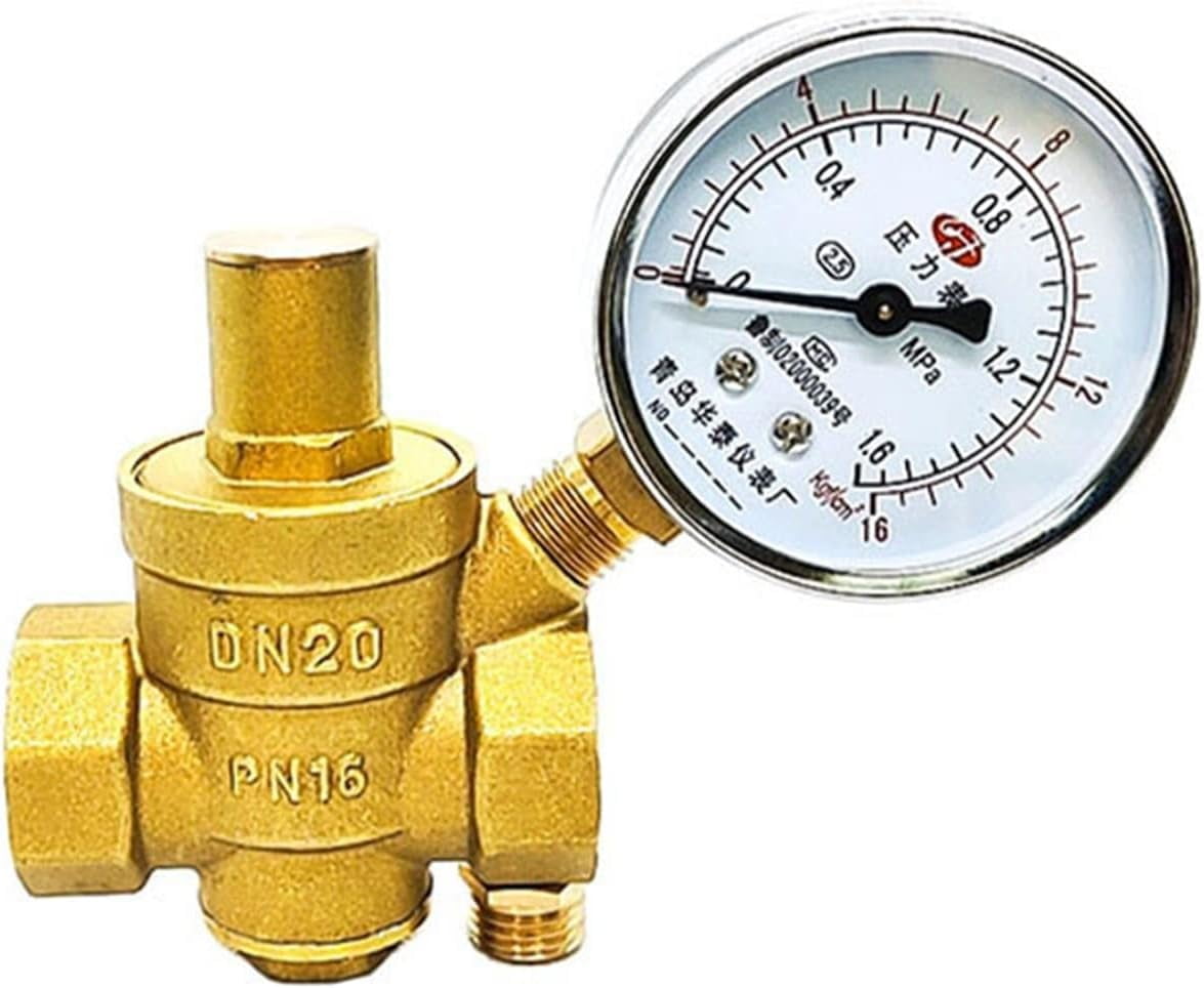 1Pcs 1/2 3/4 1 Inch Adjustable Water Reducing Valve Female Thread Brass ...