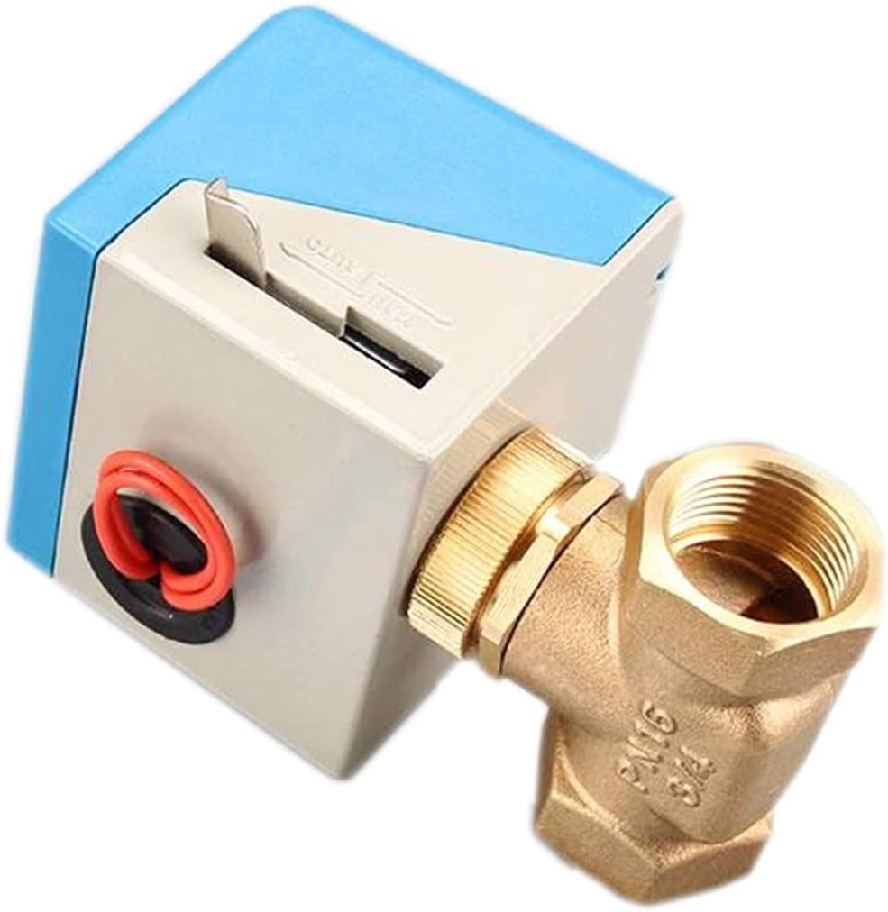 1Pcs 1/2 3/4 1 Inch Motorized Electric Brass Globe Valves 2 Wire AC220V ...
