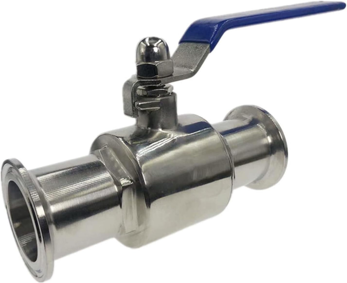 1Pcs 1/2 38mm*50.5mm 304 Stainless Steel Sanitary Ball Valve Tri Clamp Ferrule Type for Homebrew ...