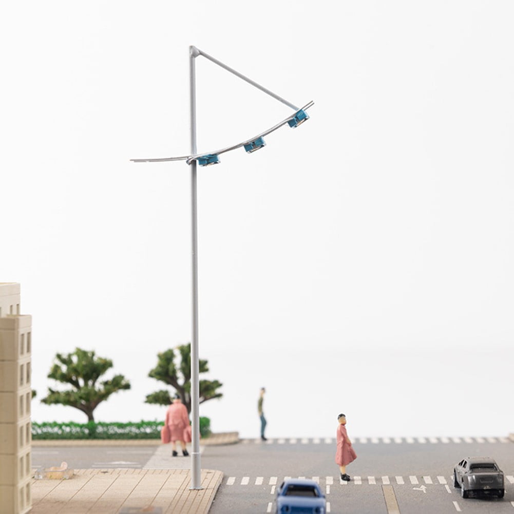1Pcs 1:87 Model Railway Street Lights Miniature Architecture Lamppost ...
