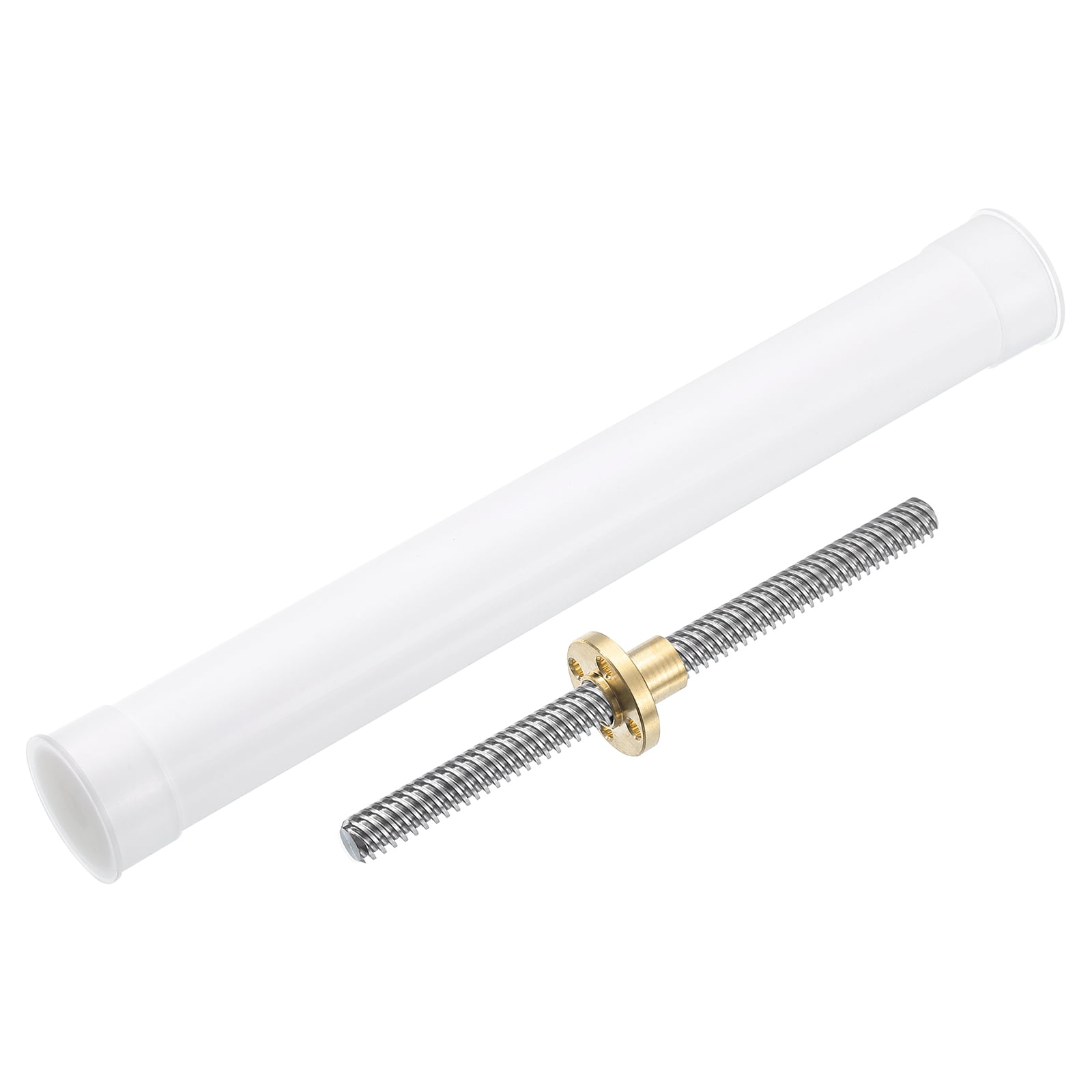 1Pcs 100mm Tr8x8 Lead Screw with Brass Nut (Acme Thread, 2mm Pitch, 4 ...