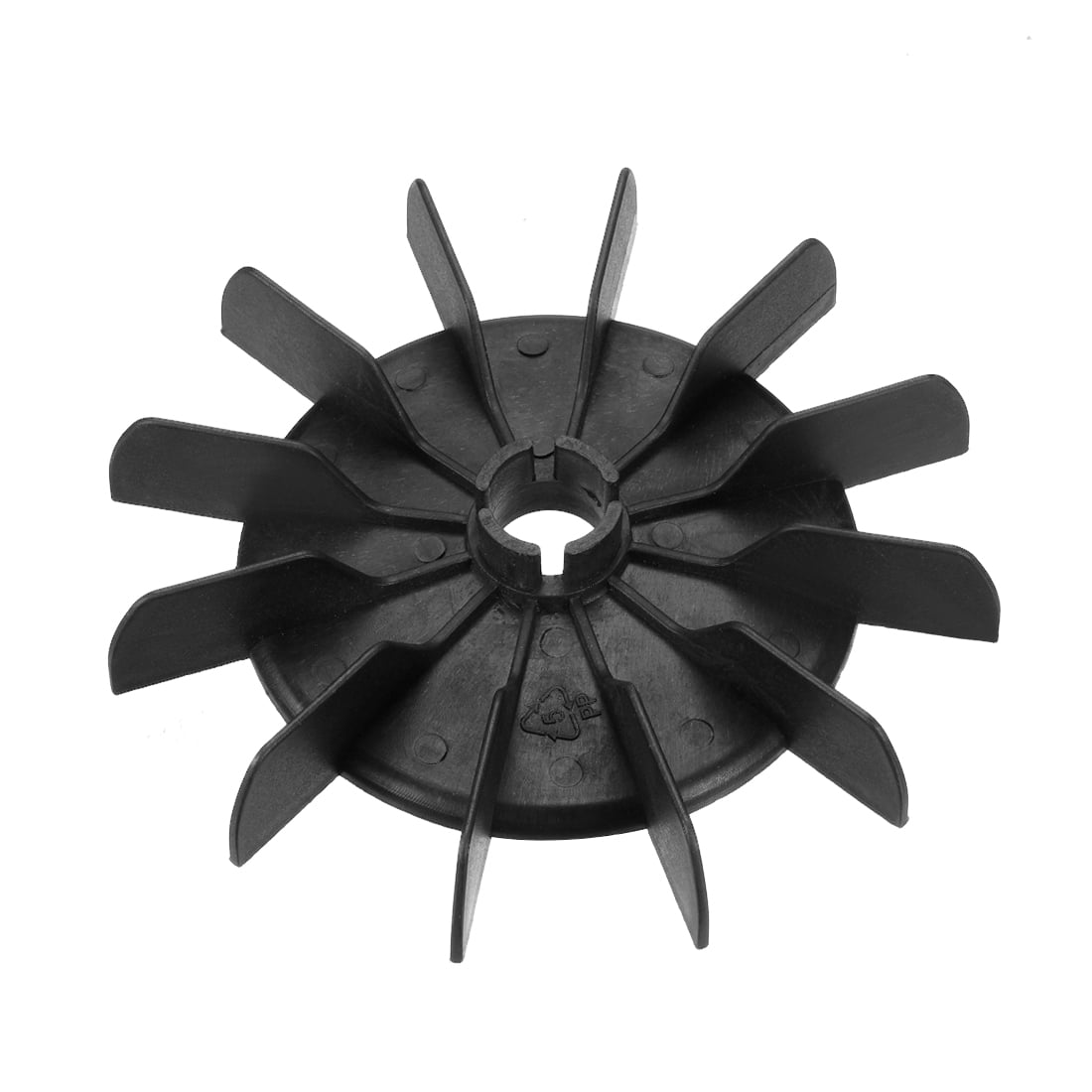 1Pcs 142*18mm Round Shaft Replacement Black Plastic 12 Impeller Motor ...
