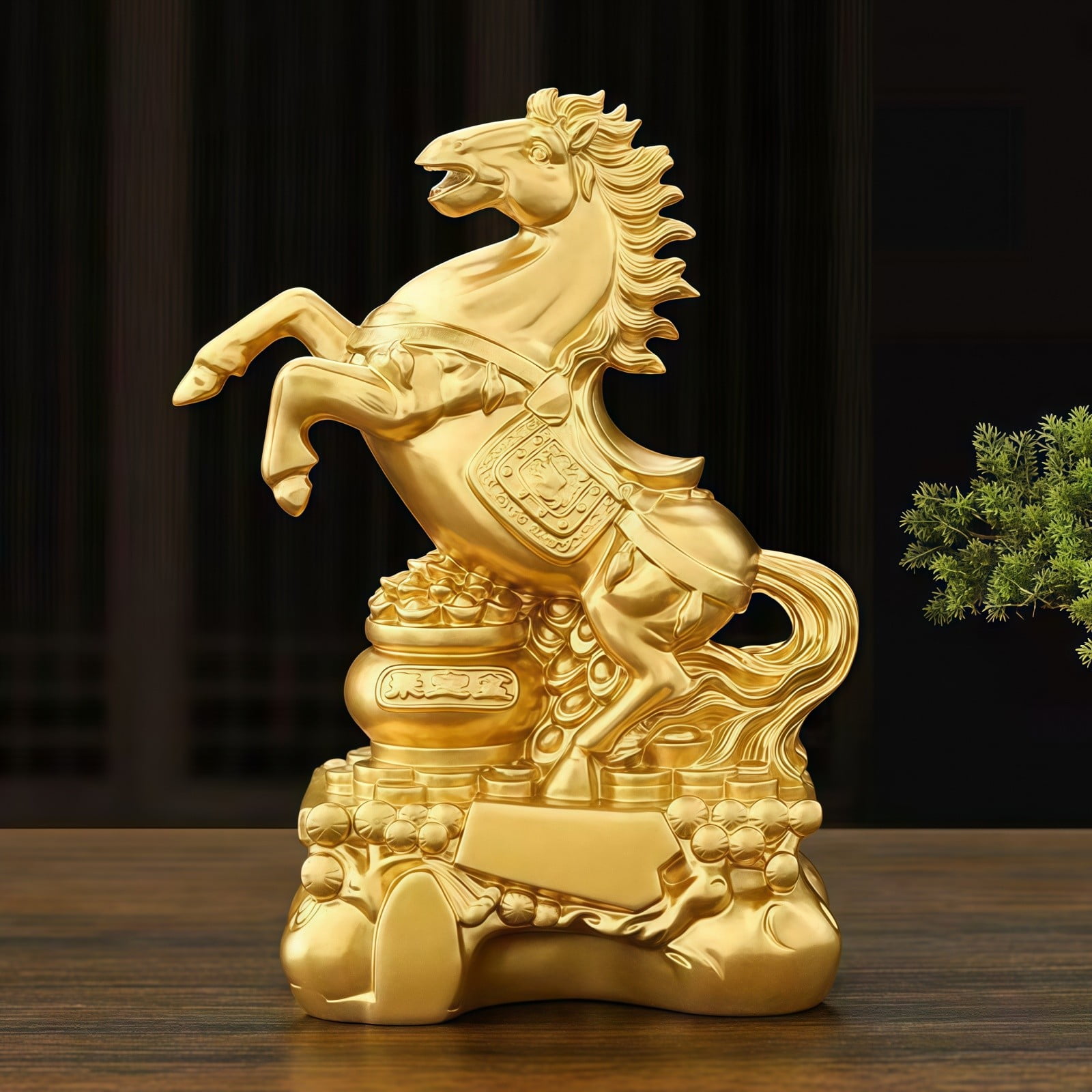 1Pcs 2026 Year Horse Sculpture Zodiac Horse Statue Zodiac Blessing ...
