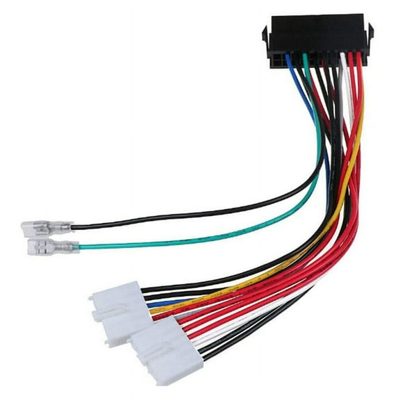 1Pcs 20Pin ATX to 2Port 6Pin AT Converter Power Cable Cord for 286 386 ...