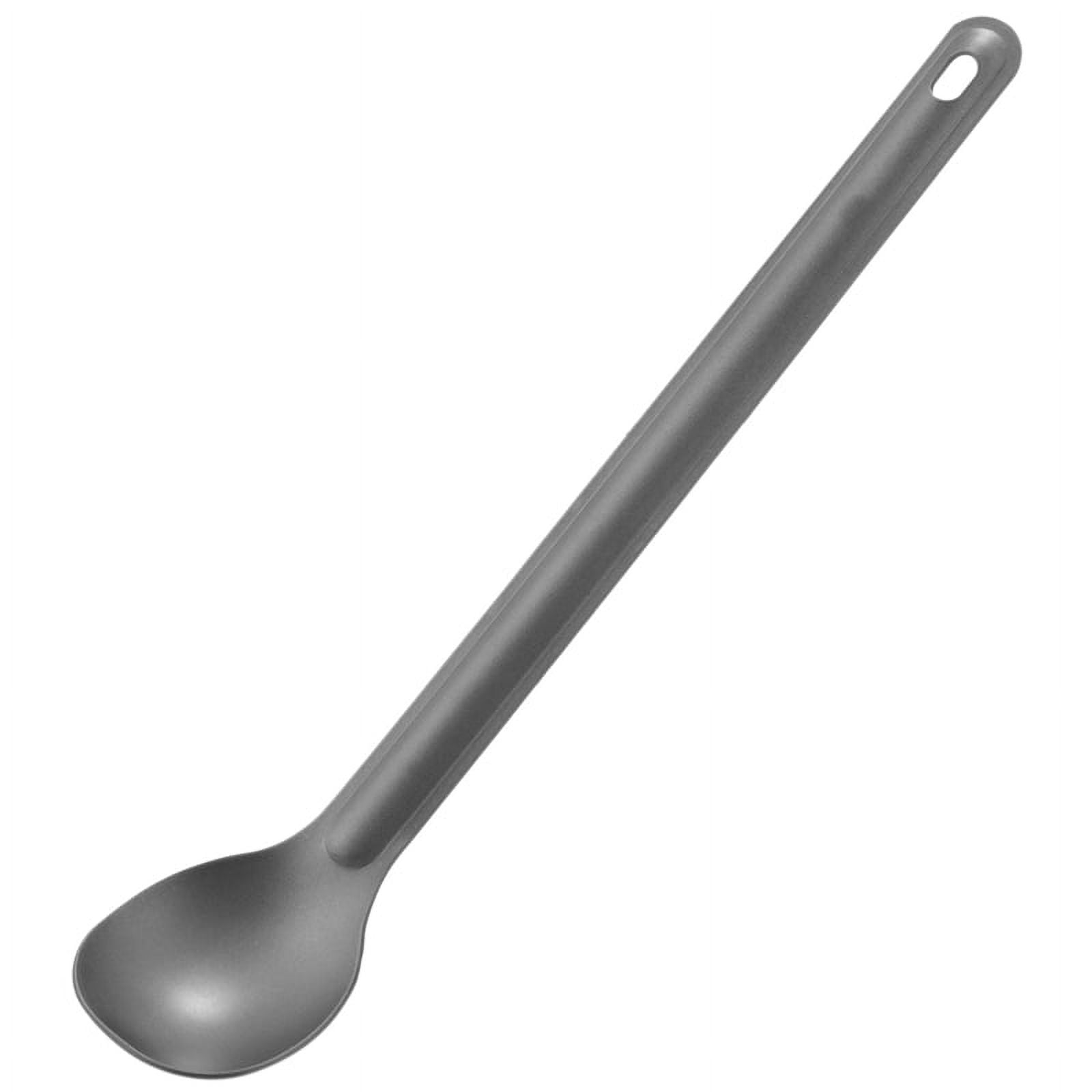 1Pcs 21.5Cm X 3.9Cm Outdoor Tableware Long-Handled Titanium Spoon ...