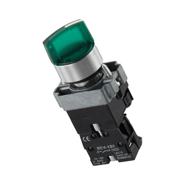 1Pcs 22Mm 24V/220V Knob Switch Button Led Light Rotary Switch Self-Lock ...