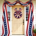 1Pcs 25 Ft Patriotic Bunting with 250 Stars, Red White Blue American ...