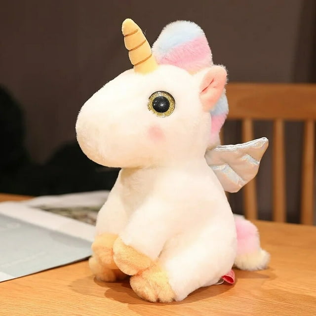 1Pcs 25CM Colourful Unicorn Plush Toys Cute Cartoon Animals Soft ...