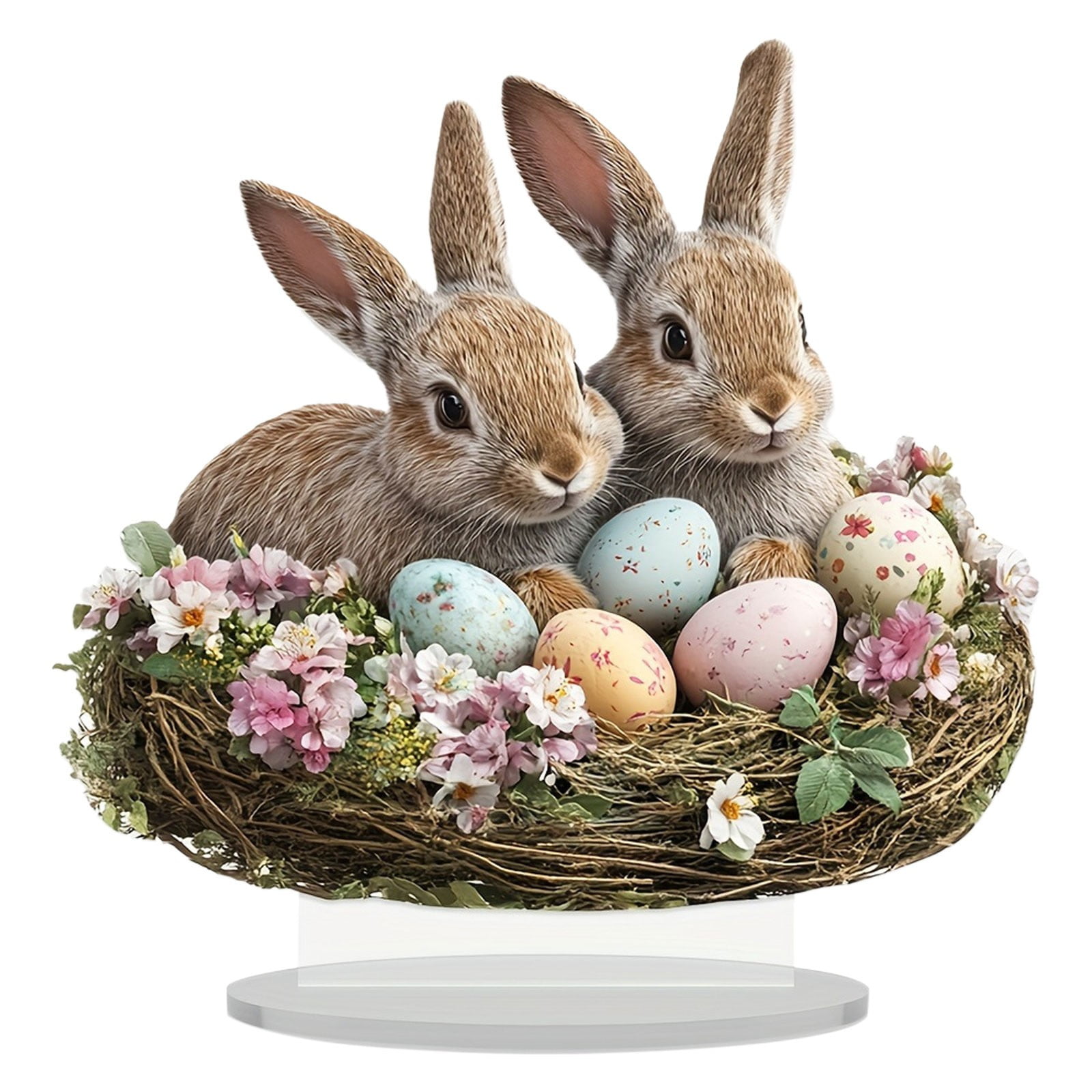 1Pcs 2D Easter Bunny Signs Bunny Decor Easter Tabletop Decor Rabbit ...