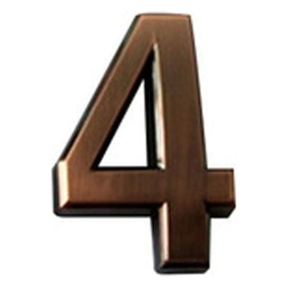 1Pcs 2Inch House Number Bronze ABS Plastic Mailbox Numbers Address ...