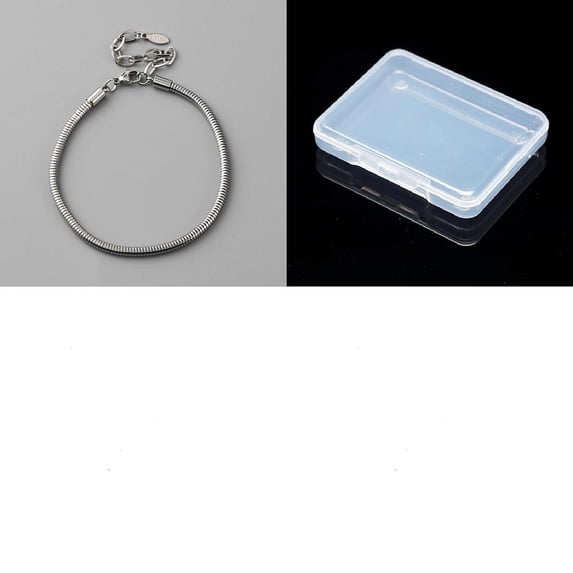 1Pcs 304 Stainless Steel Snake Chain Bracelets Stackable Bracelet for ...