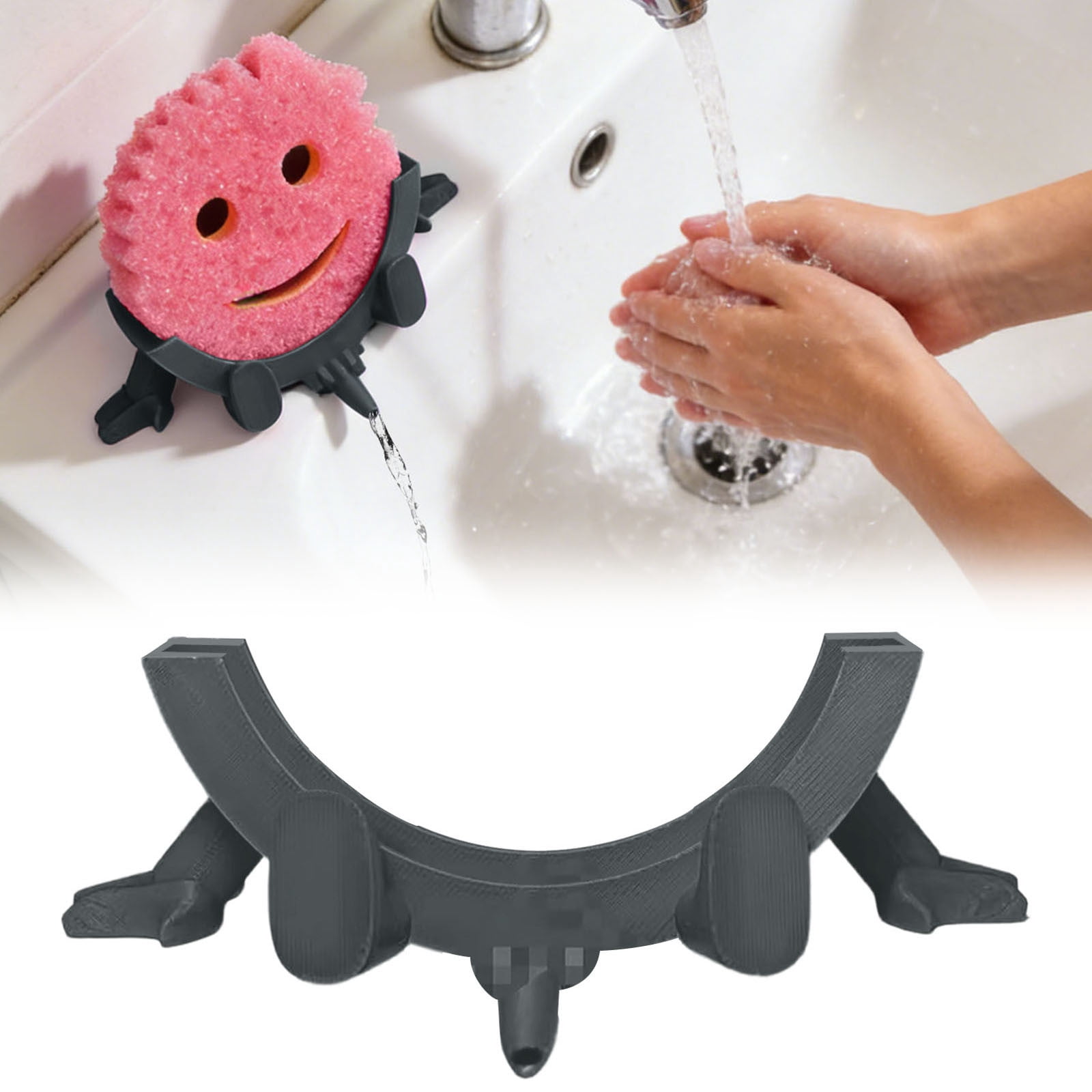 1Pcs 3D Printed Sponge Rack Face Sponge Rack With Holes Storage Rack ...