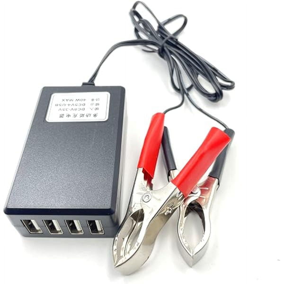 1Pcs 4 USB Port DC Converter Convert 12v 24 v to 5v Power Adapter Buck ...