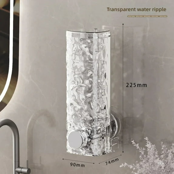 1Pcs 450ml Transparent Liquid Wall-Mounted Soap Dispenser Manual Home ...