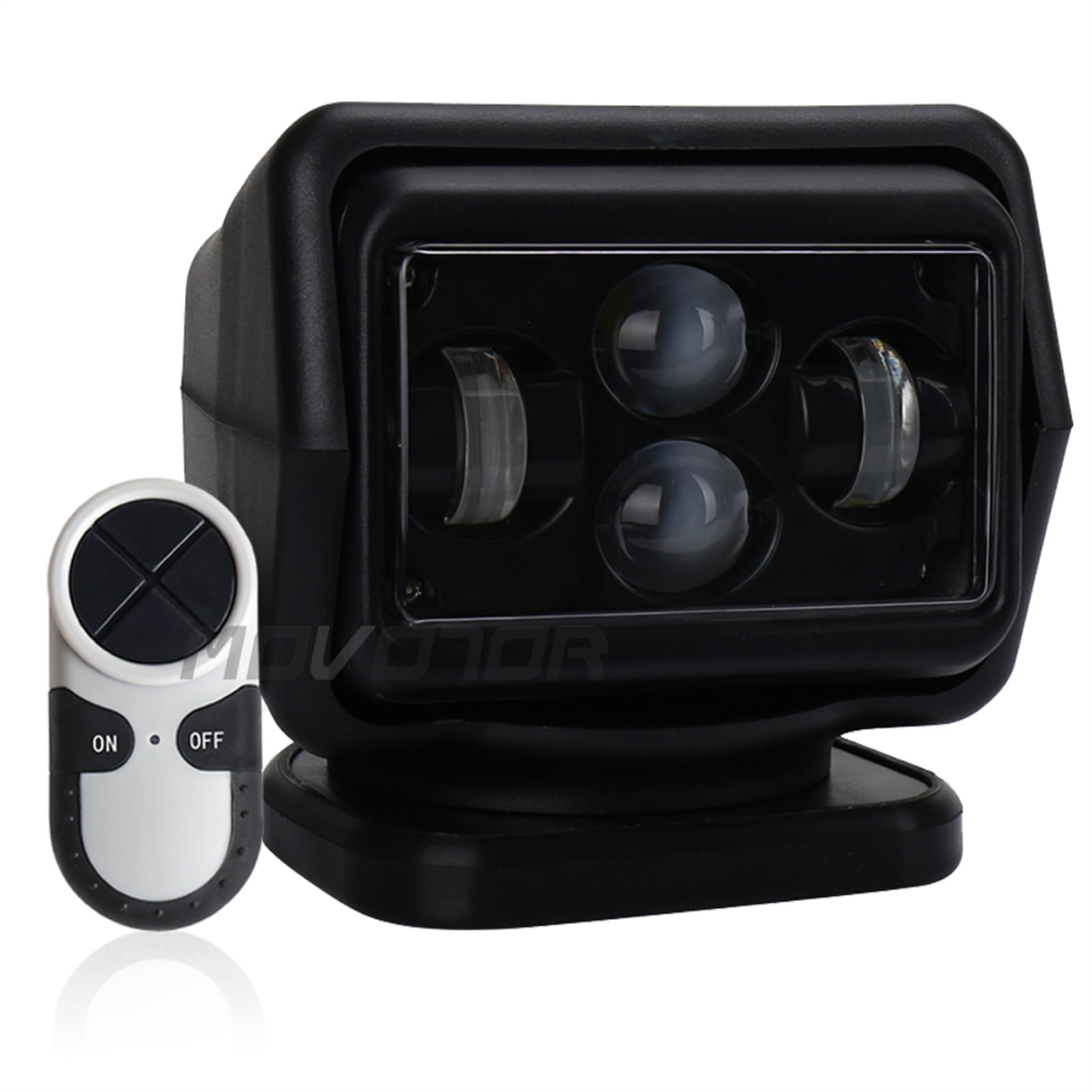 1Pcs 60W DC 12/24V LED Searchlight Wireless Remote Control Spotlight ...