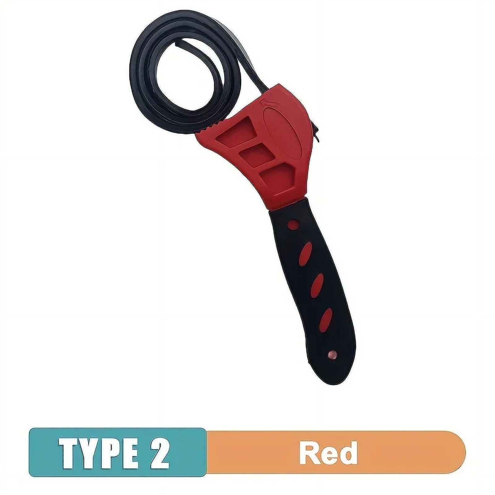 1Pcs 6inch Belt Wrench Oil Filter Puller Strap Spanner Chain Wrench ...