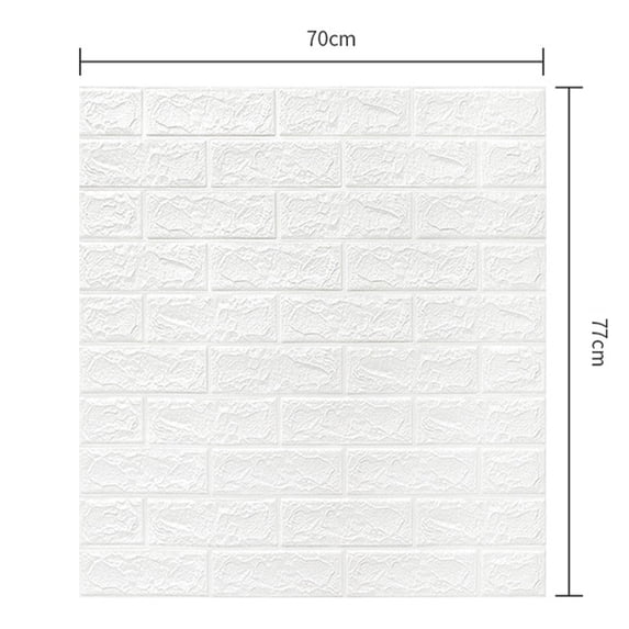 1Pcs 70X77Cm 3D Brick Pattern Wall Stickers Adhesive Foam Brick Panel ...
