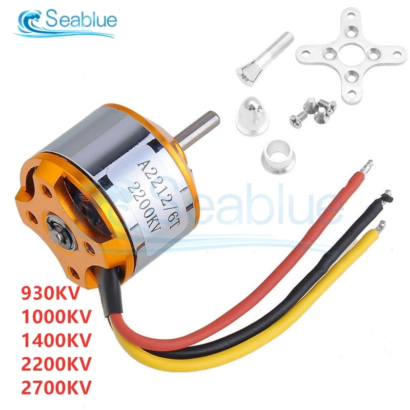 1Pcs A2212 Brushless Motor 930KV 1000KV 1400KV 2200KV 2700KV For RC ...