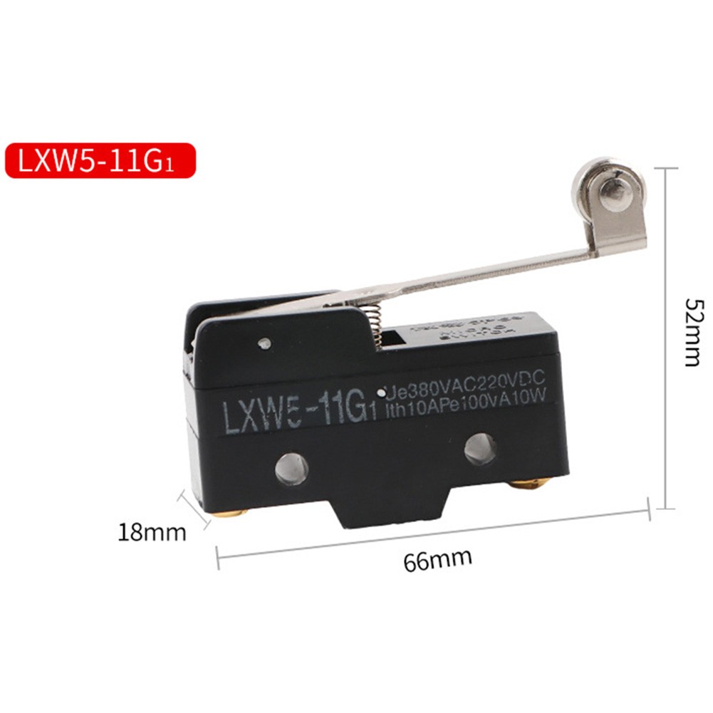 1pcs AC 380V DC 220V 10A Push Plunger Actuated Momentary Limit Switch ...
