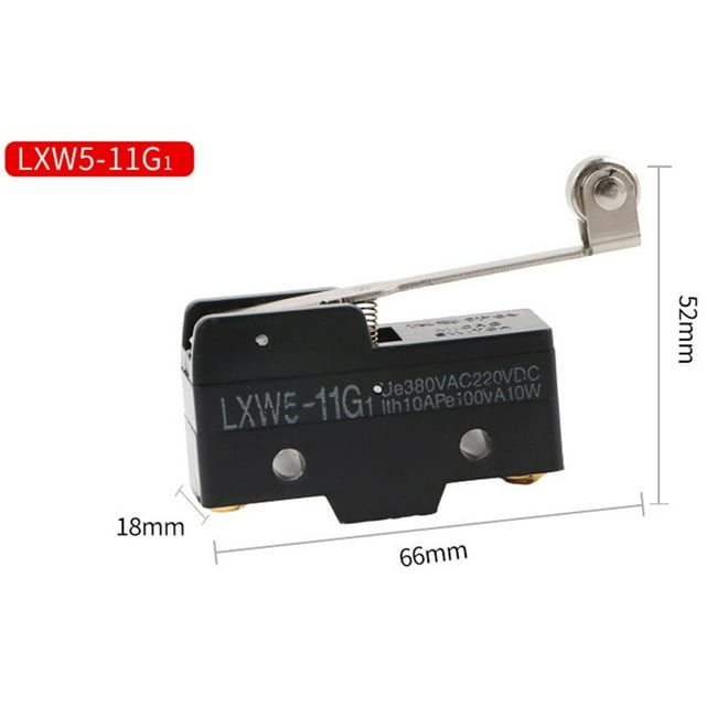 1pcs AC 380V DC 220V 10A Push Plunger Actuated Momentary Limit Switch ...