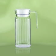 ZeenArt Glass Pitcher, 74oz/2.2 Liter Water Pitcher with Lid, Heat ...