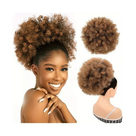 1Pcs Afro Puff Drawstring Ponytail Extension for Black Women Clip in ...