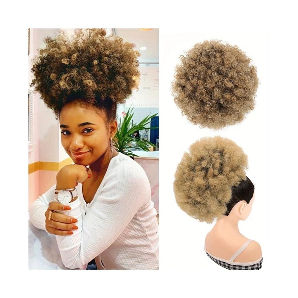 1Pcs Afro Puff Drawstring Ponytail Extension for Black Women Clip in ...