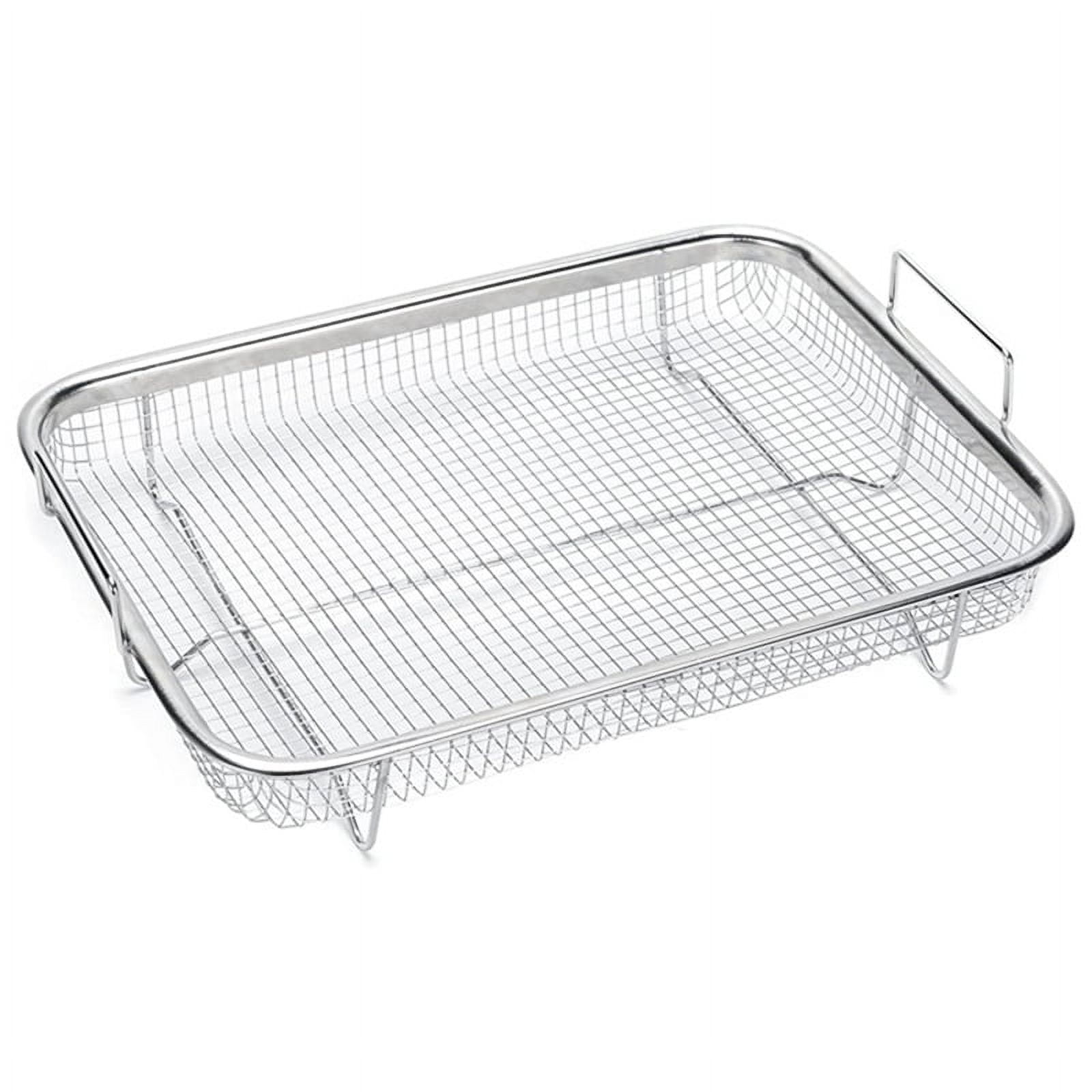 1pcs Fryer Basket For Oven Stainless Steel Grill Basket Non Stick Mesh Basket Fryer Tray Wire