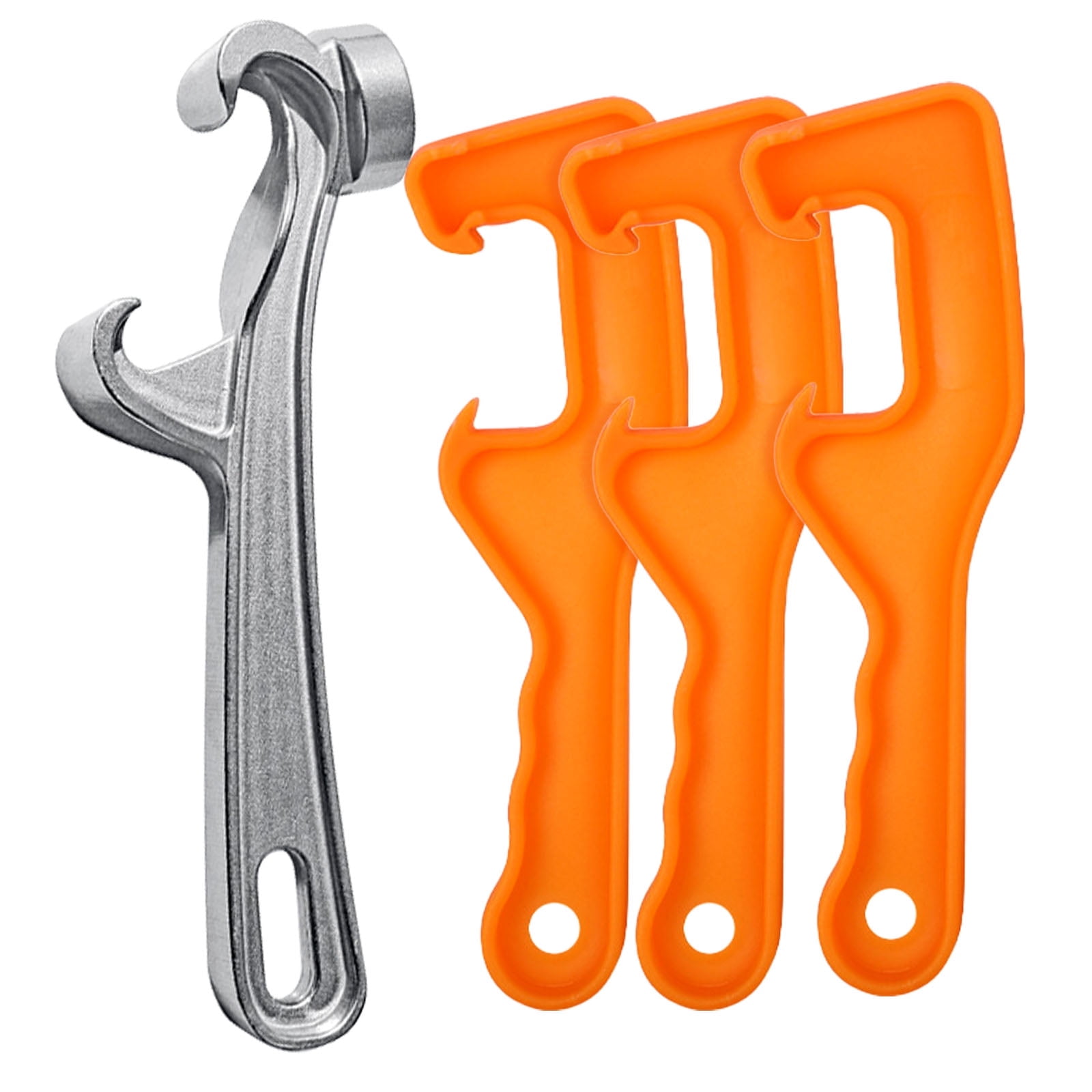 1Pcs Aluminum 3Pcs Plastic Bucket Lid Opener, 5 Gallon Paint Can Opener ...