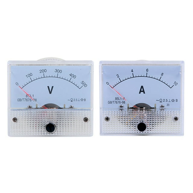 1PCS Ammeter DC Analog 5A-50A Panel Mechanical Pointer Ammeter Ammeter ...