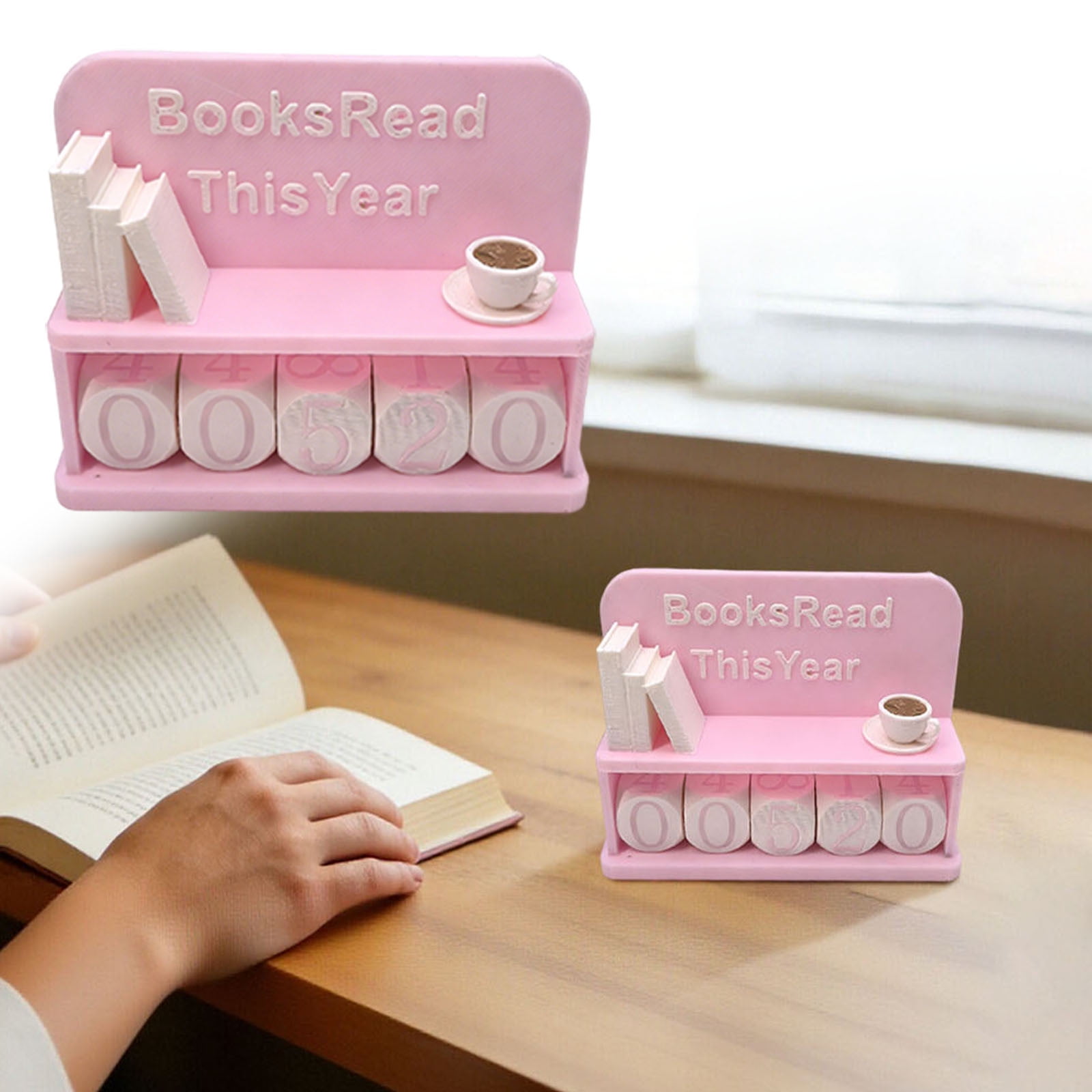 1Pcs Annual Reading Count Card 3D Printed Reading ( Of Recording Up To ...