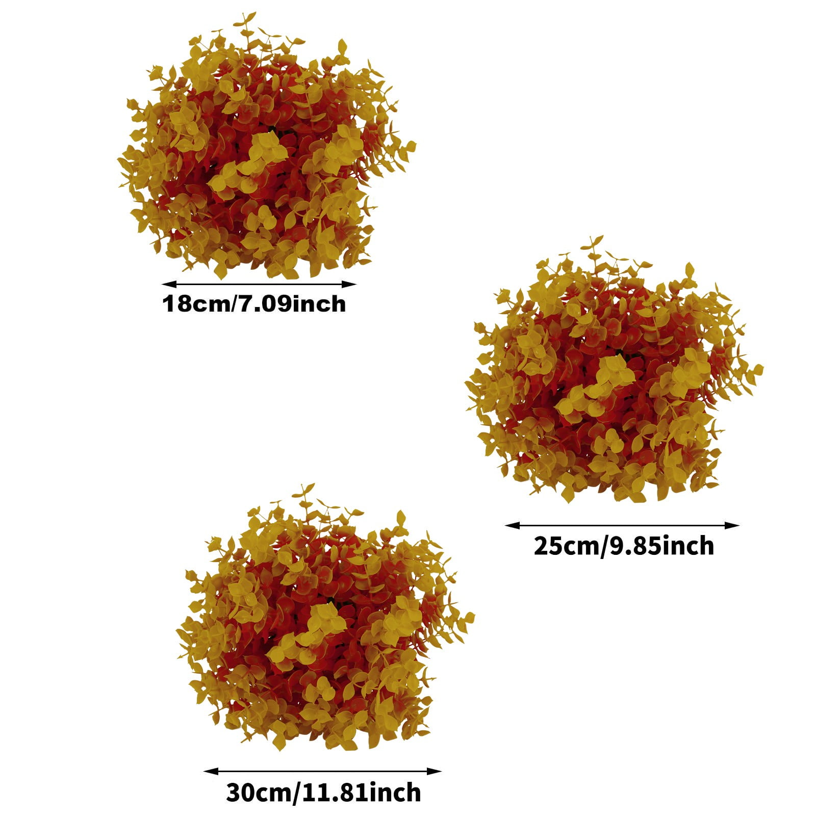 1Pcs Artificial Boxwood Balls Topiary,Faux Round Boxwood Plants,Uv ...