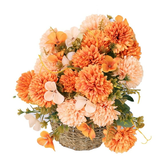 1Pcs Artificial Chrysanthemum Bouquet Wedding Decoration Silk Fake ...