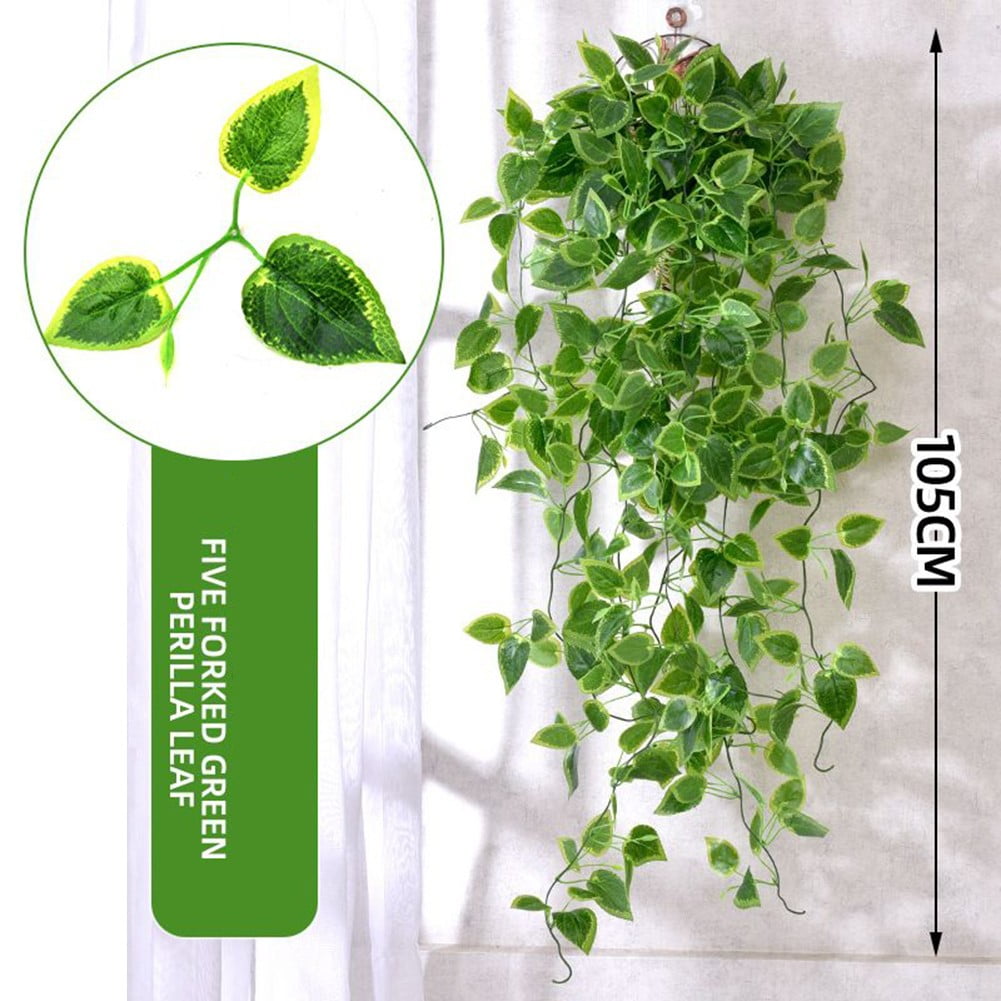 1Pcs Artificial Ivy Plant Leaf Garland Green Dill Leaves For Weddings ...