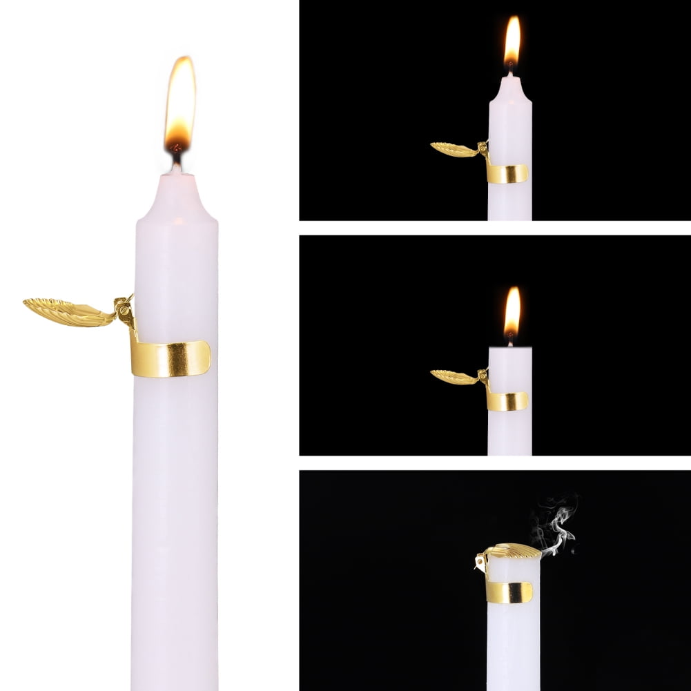 1Pcs Automatic Candle Extinguisher Snuffer, Gold Swedish Candle Snuffer ...