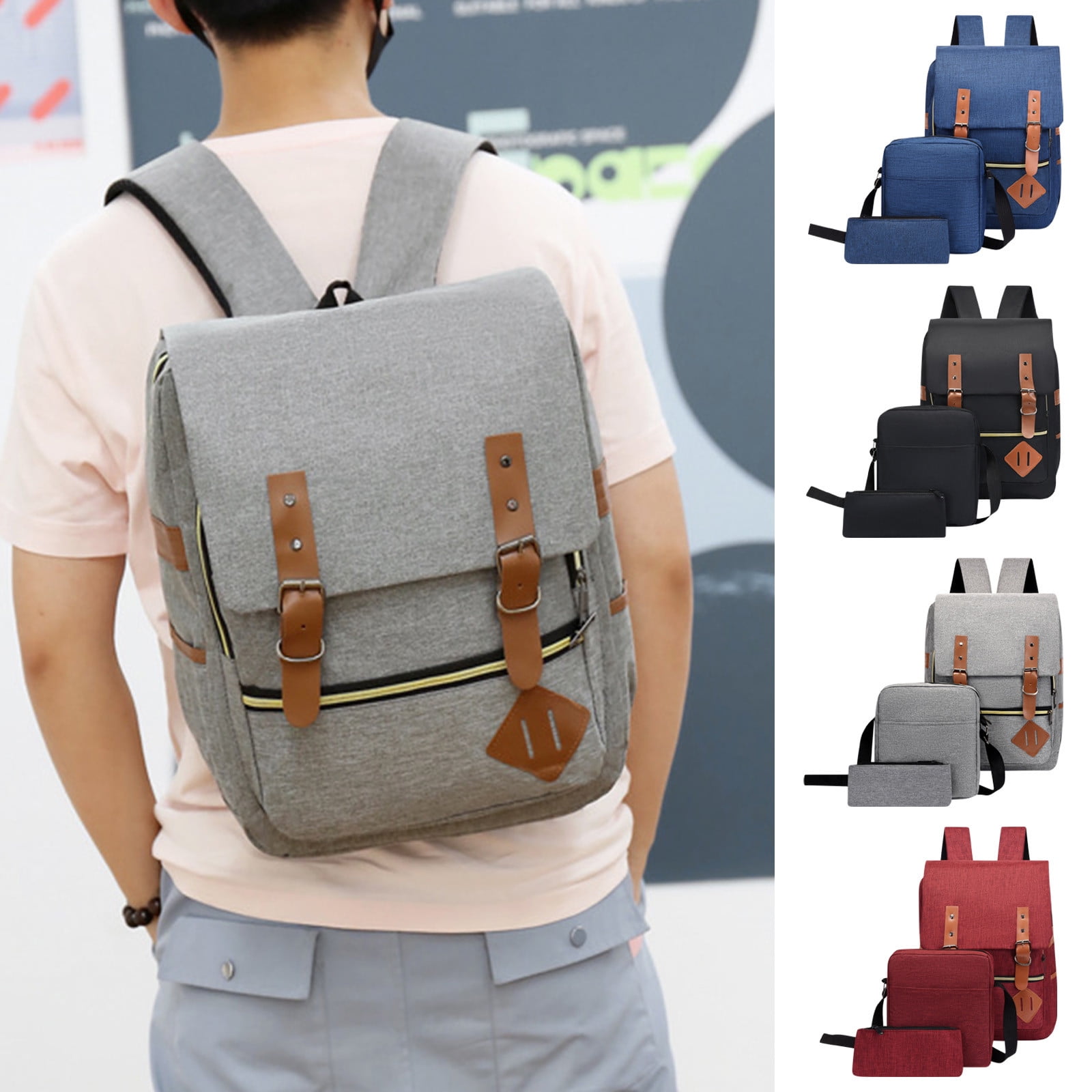 1Pcs Backpack Set Kadlawus Backpack Set 3 Piece, Oxford ...