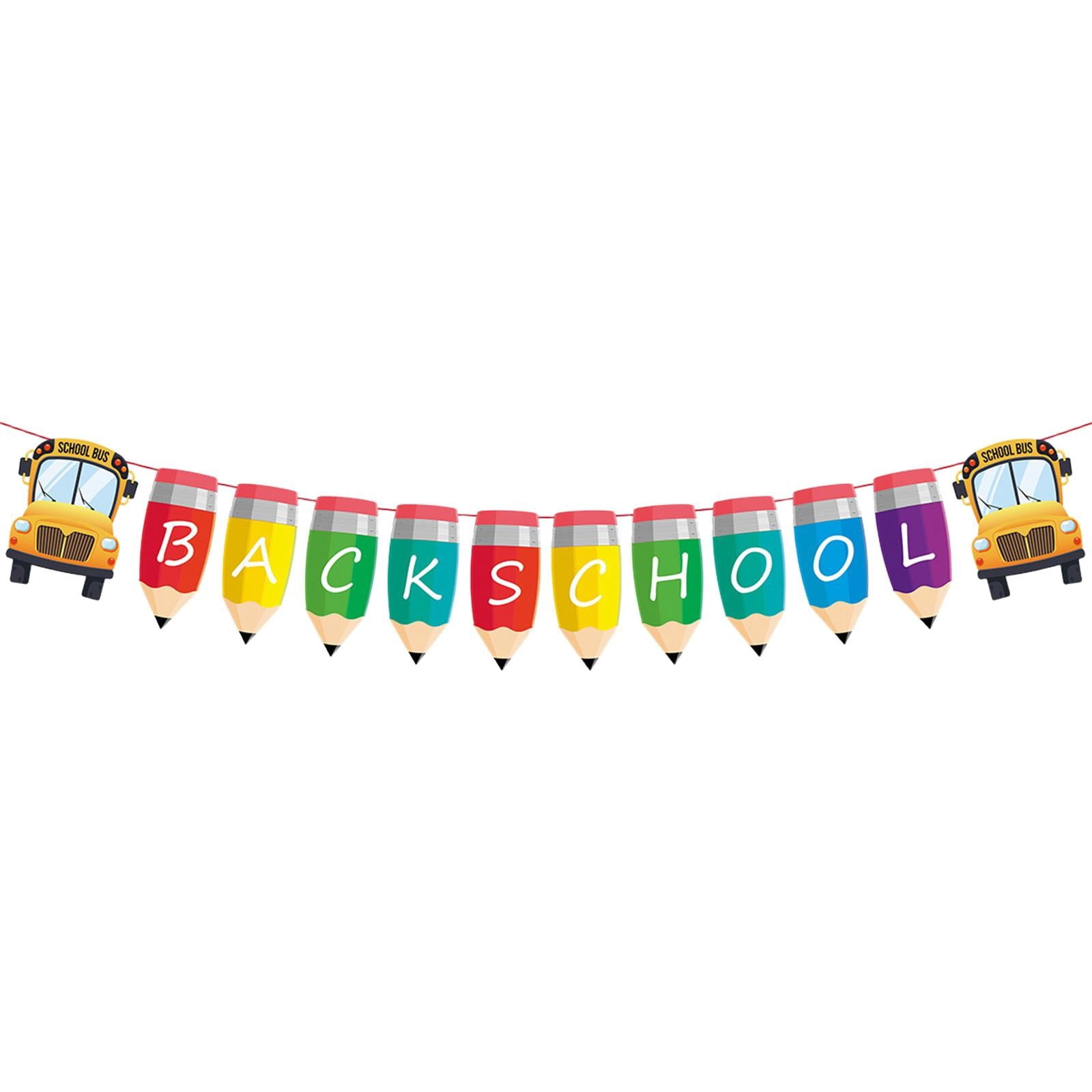 1Pcs Backs to School Garland Decor, Backs to School Banners Decorations ...