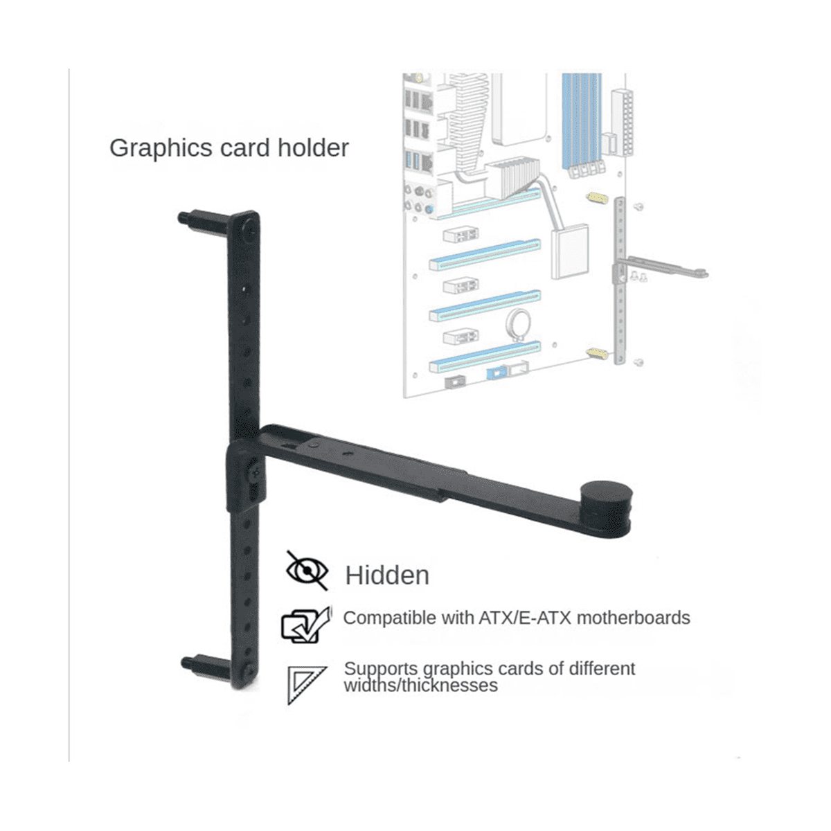 1Pcs Bracket Used for Graphics Card Rack with Rubber Pad GPU Card ...