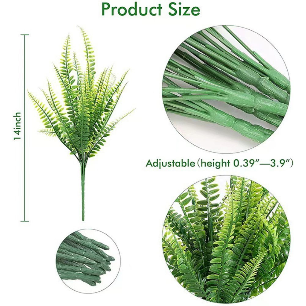 1Pcs Bundles Artificial Plants Outdoor UV Resistant Fake Wheat Grass ...