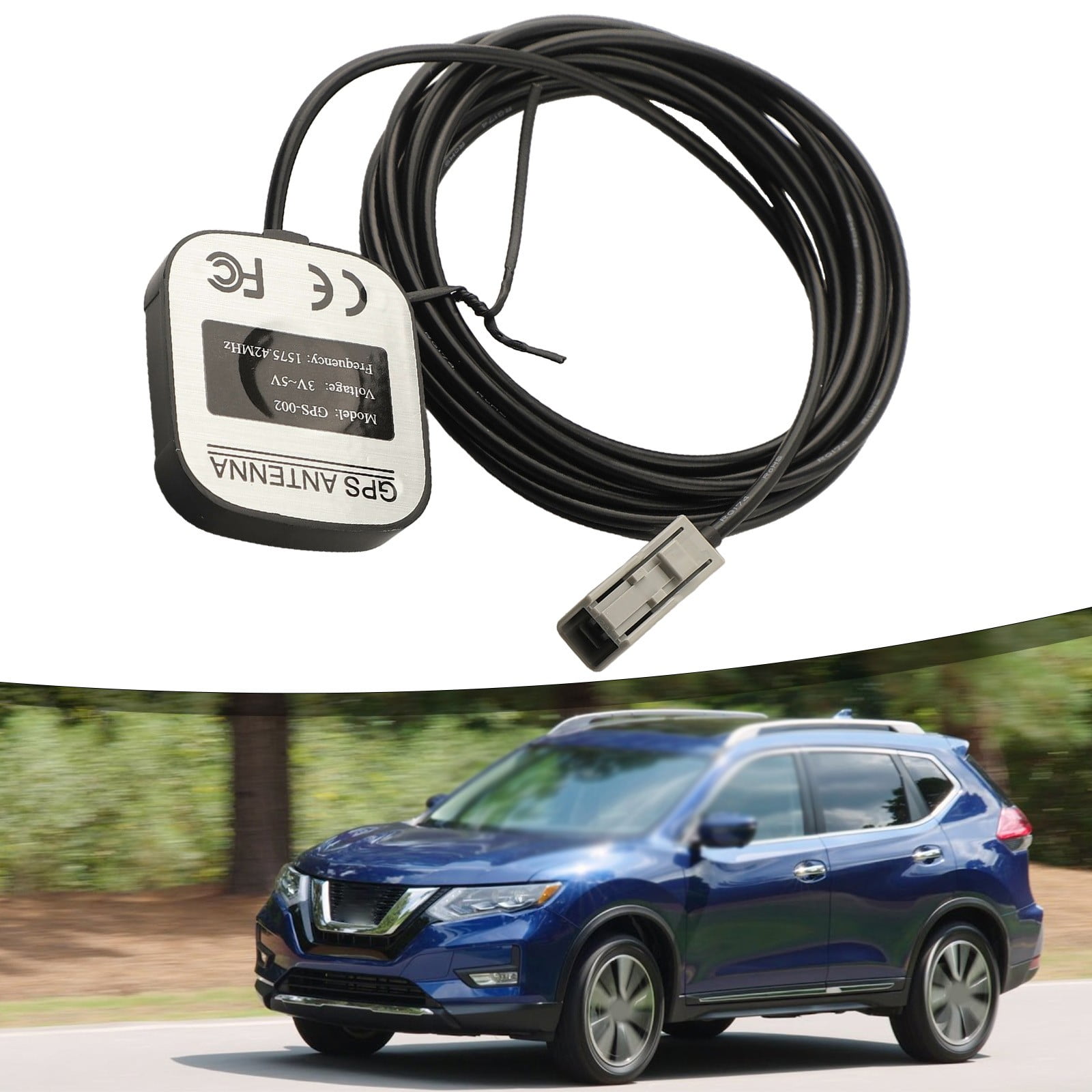 1Pcs Car Gps Navigation Active Antenna Gt5-1S Socket Antenna Connector Cable 28Db 3 To 5V Abs ...