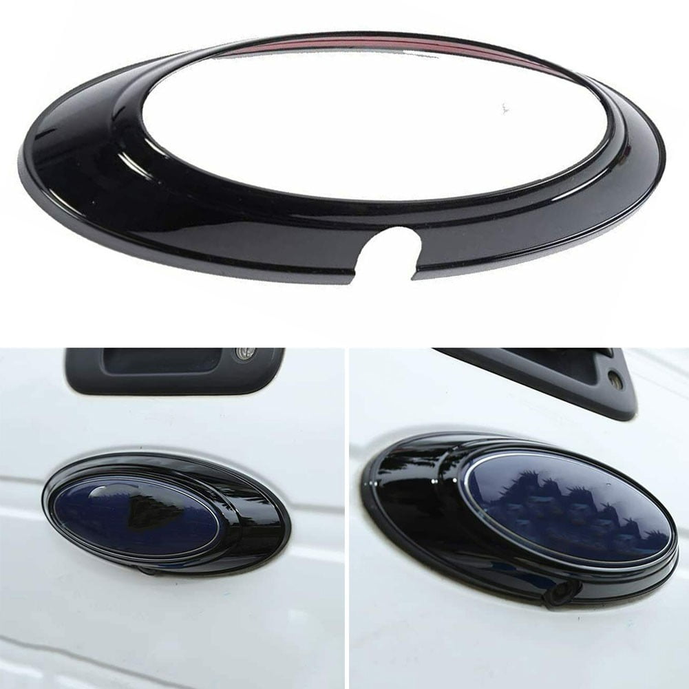 1Pcs Car Logo Frame Trim Sticker Black Rear Boot Badge Ring Cover For ...