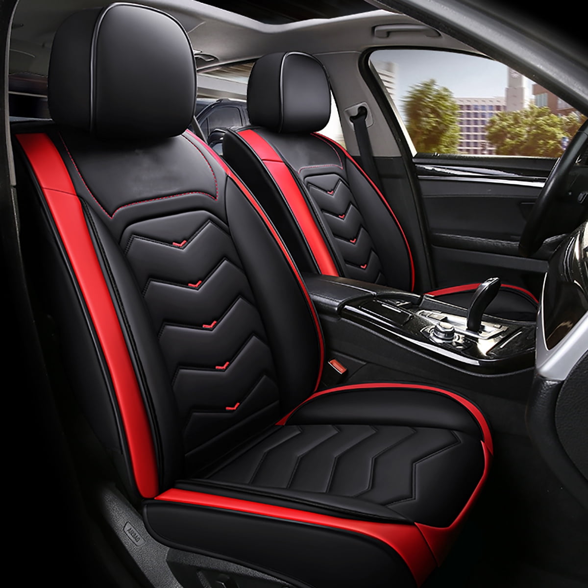1Pcs Car Seat Covers with Waterproof Pu Leather, Airbag Compatible ...