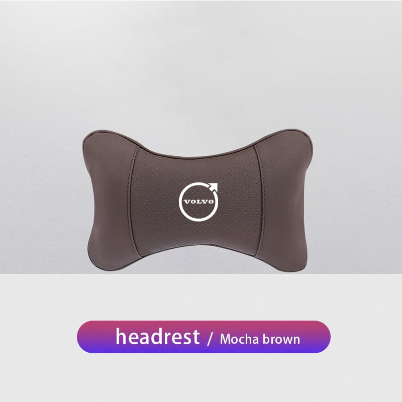 1Pcs Car Seat Headrest Auto Logo Neck Pillow For Volvo XC40 XC60 V40 ...