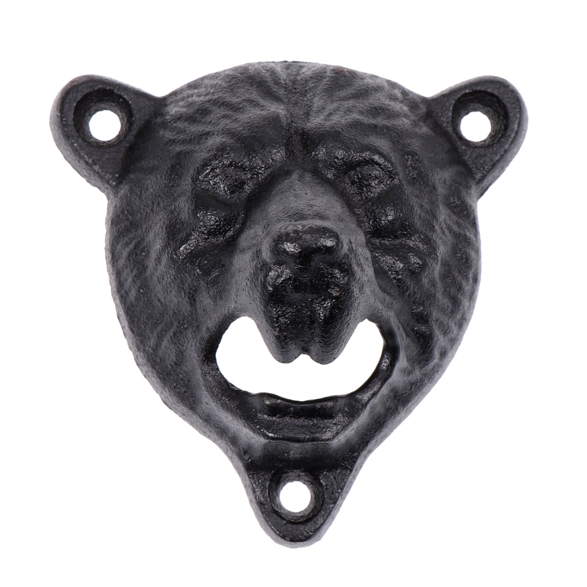 1Pcs Cast Iron Bear Head Shape Bottle Opener Wall-mounted Bottle Opener ...