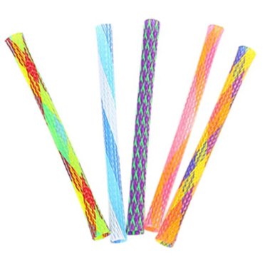 SPRING PARK 10 Pack Cat Spring Toy Plastic Colorful Coil Spiral Springs ...