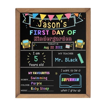 Excello Global Products Rustic Handcrafted Chalkboard Sign: Uniquely ...